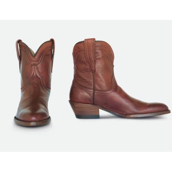 Tecovas | Shoes | Tecovas Penny Boots Bourbon Calf Leather Cowboy ...